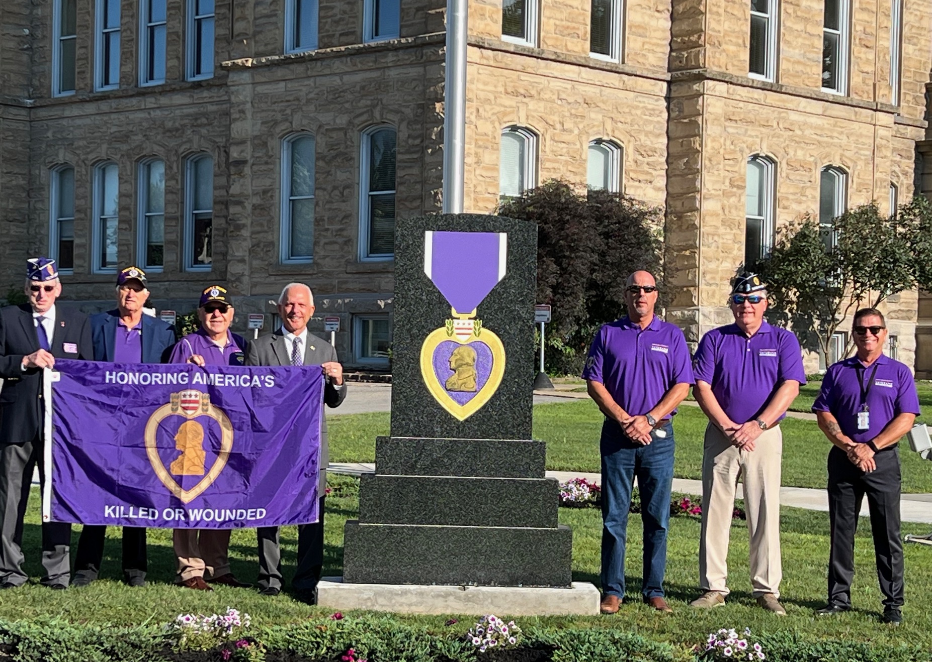 Niagara County Honors Heroes on Purple Heart Day with Flag Raising at ...