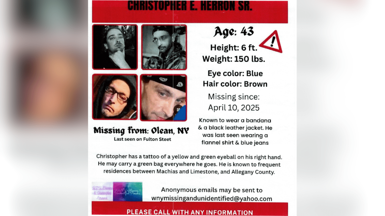 Cattaraugus County Sheriff's Office Investigating Death of Missing Olean Man – WNY News Now